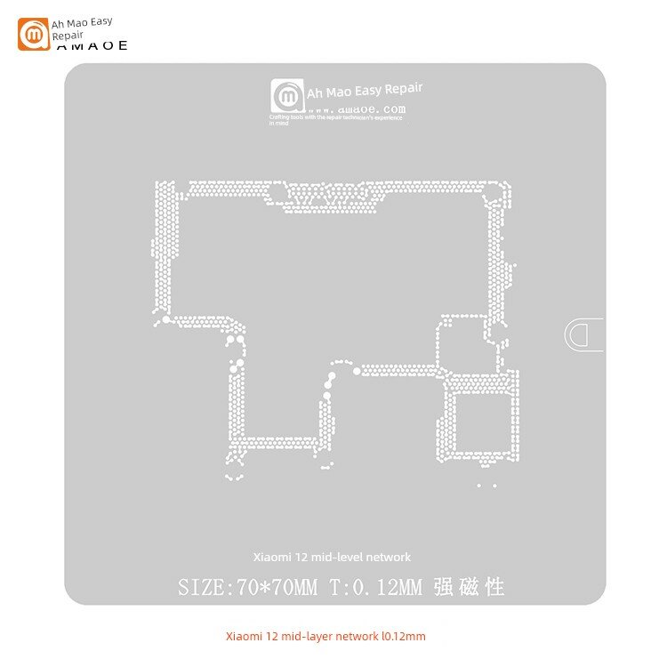 Amaoyixiu Сетка-сетка из стали для пайки среднего слоя Xiaomi 12, 11U, 10U, Redmi K30, 9Pro, 13/14Pro Сеть среднего
