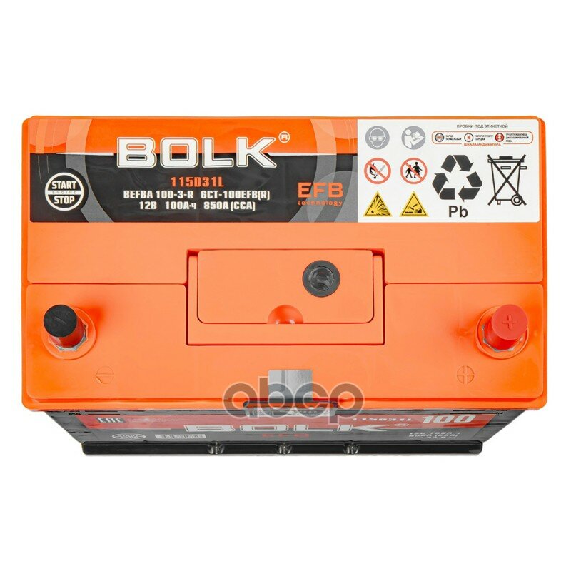 Аккумулятор BOLK EFB ASIA 100 А/ч прямой L+ 306x175x190 D31 EN 850 А BOLK арт. BEFBA 100-3-L