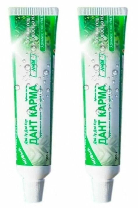 Day2Day Зубная паста Care Neem toothpaste Дант Карма, Ним, 100 г, 2 шт