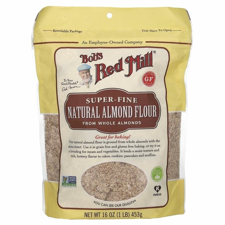 Bob's Red Mill, натуральная миндальная мука, тонкого помола, 453 г