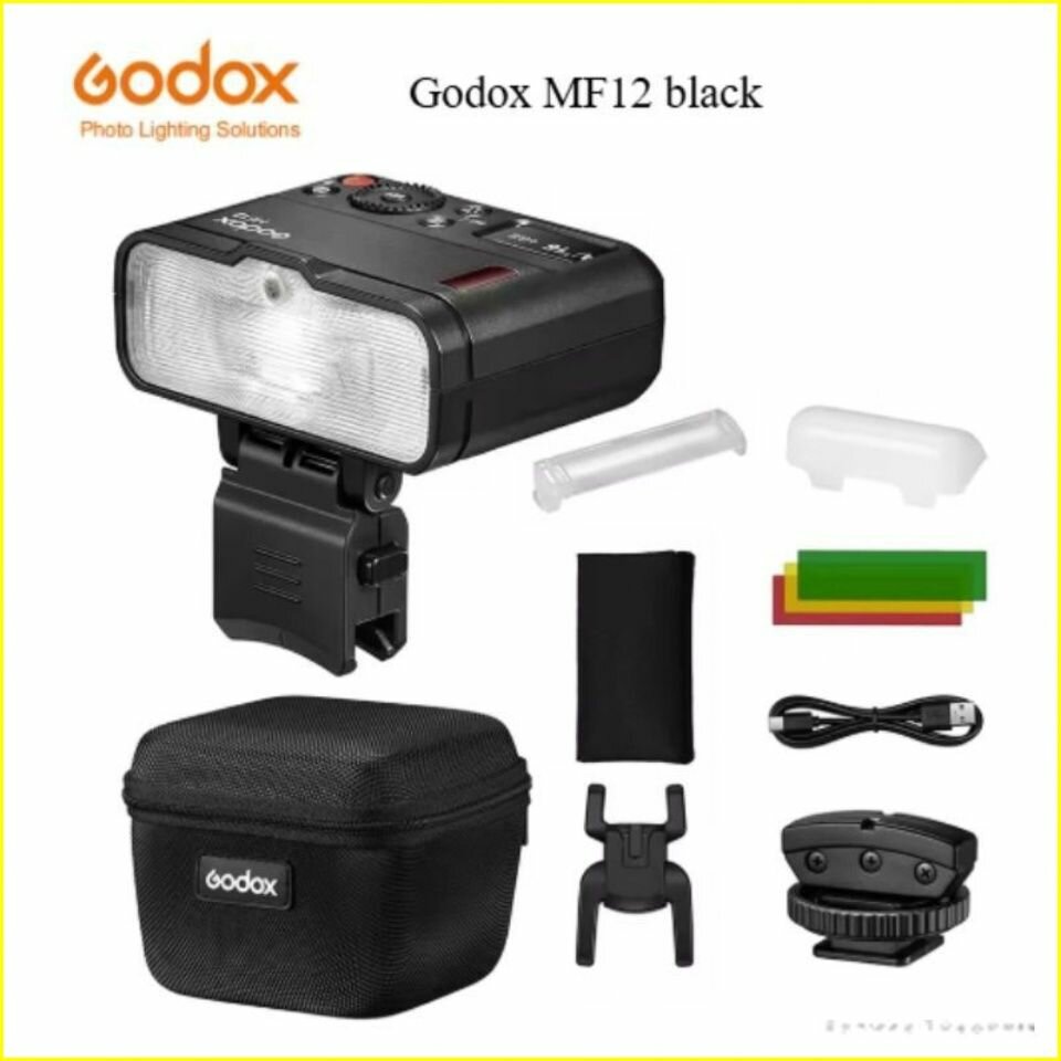 Вспышка Godox MF12 Standard Макровспышка Цветная подсветка 2,4 ГГц Беспроводная система X TTL Вспышка Speedlite для FUJIFILM Canon Ni