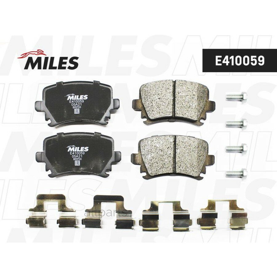 MILES E410059 Колодки тормозные VOLKSWAGEN TOURAN 03>/CADDY/G5/G6 задние