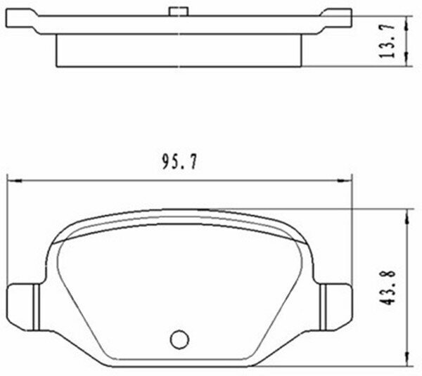 Колодки тормозные SAT ST-28-0178 сзади LADA Vesta 15- / Vesta Cross 17-