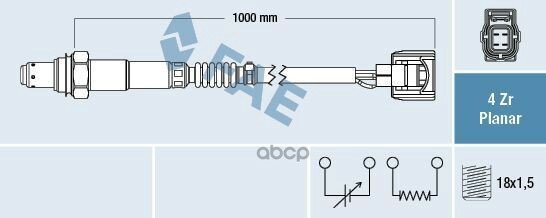 Oxygen sensor FAE арт. 77620