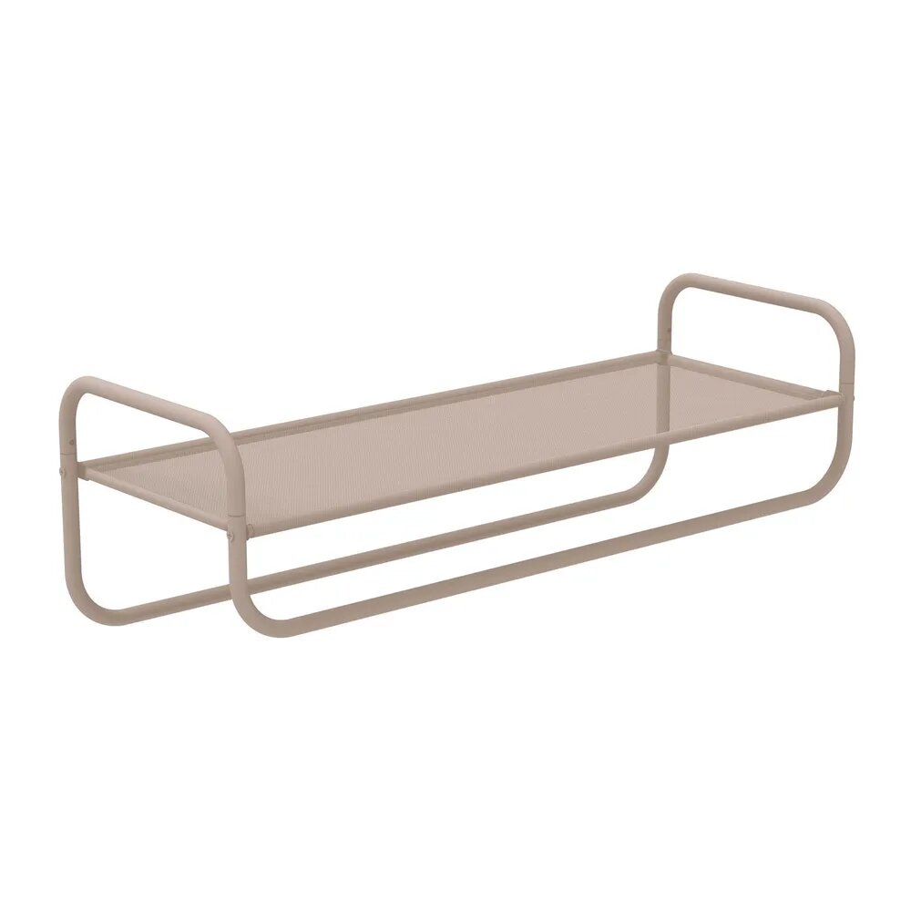 Вешалка Nika ВПС1, настенная, с полкой, бежевая, металл, 90 см x 30 см x 33 см