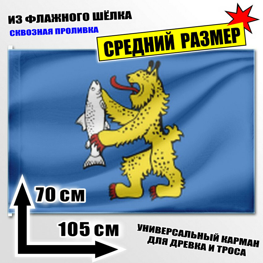 Флаг средний Селезневского сельского поселения 105x70 см