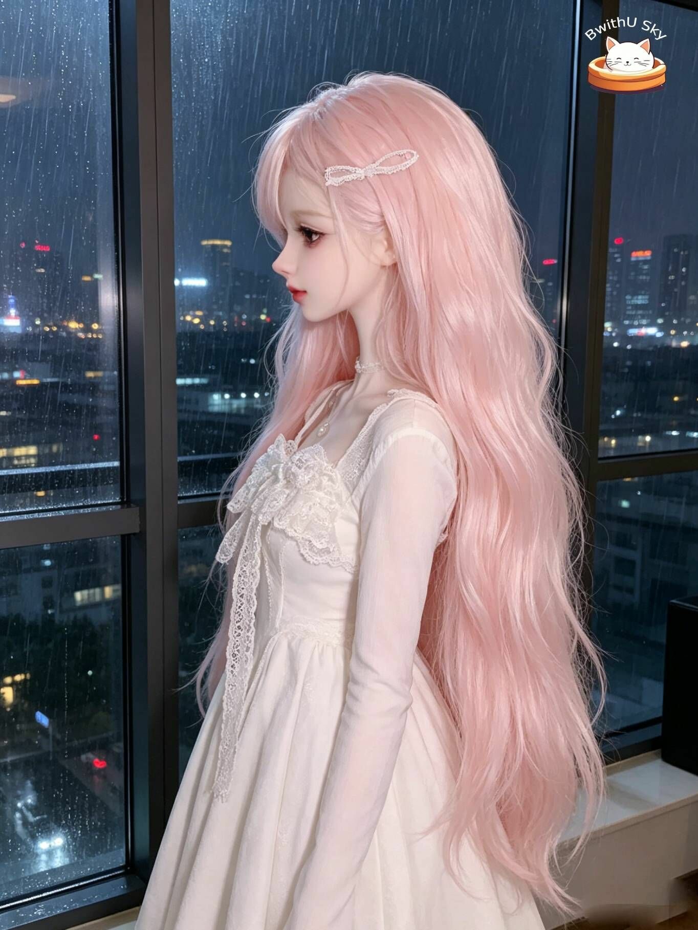 BwithUSky Unana 1/4 BJD Кукла: Изящный повседневный комплект в стиле нежной принцессы