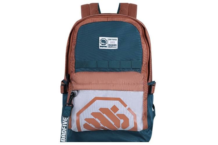 Рюкзак унисекс Li Ning Badfive Athleisure Fabric Regular, зеленый/оранжевый/белый, 805341410