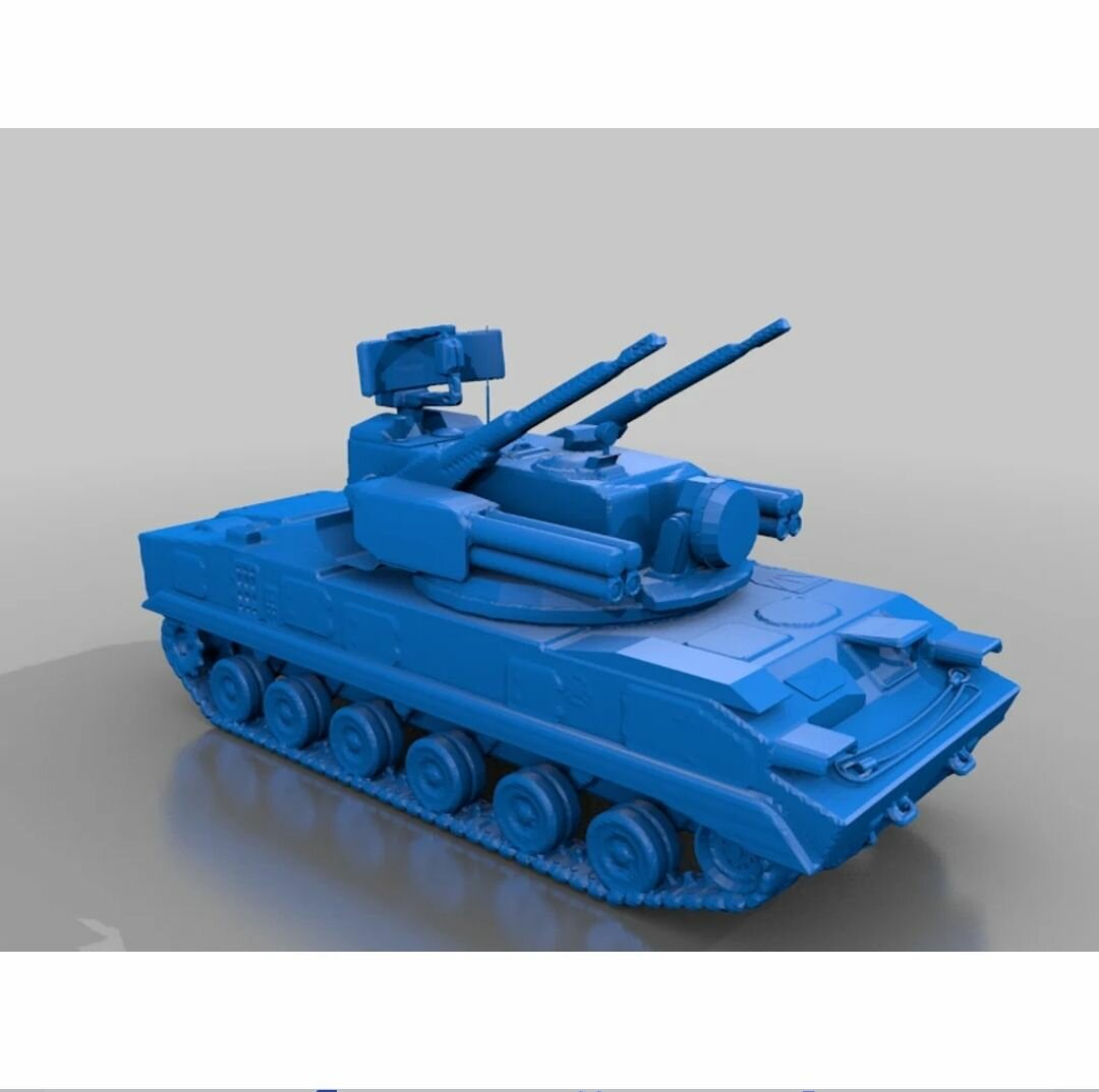2С6М Тунгуска. Масштабная модель 1:72.