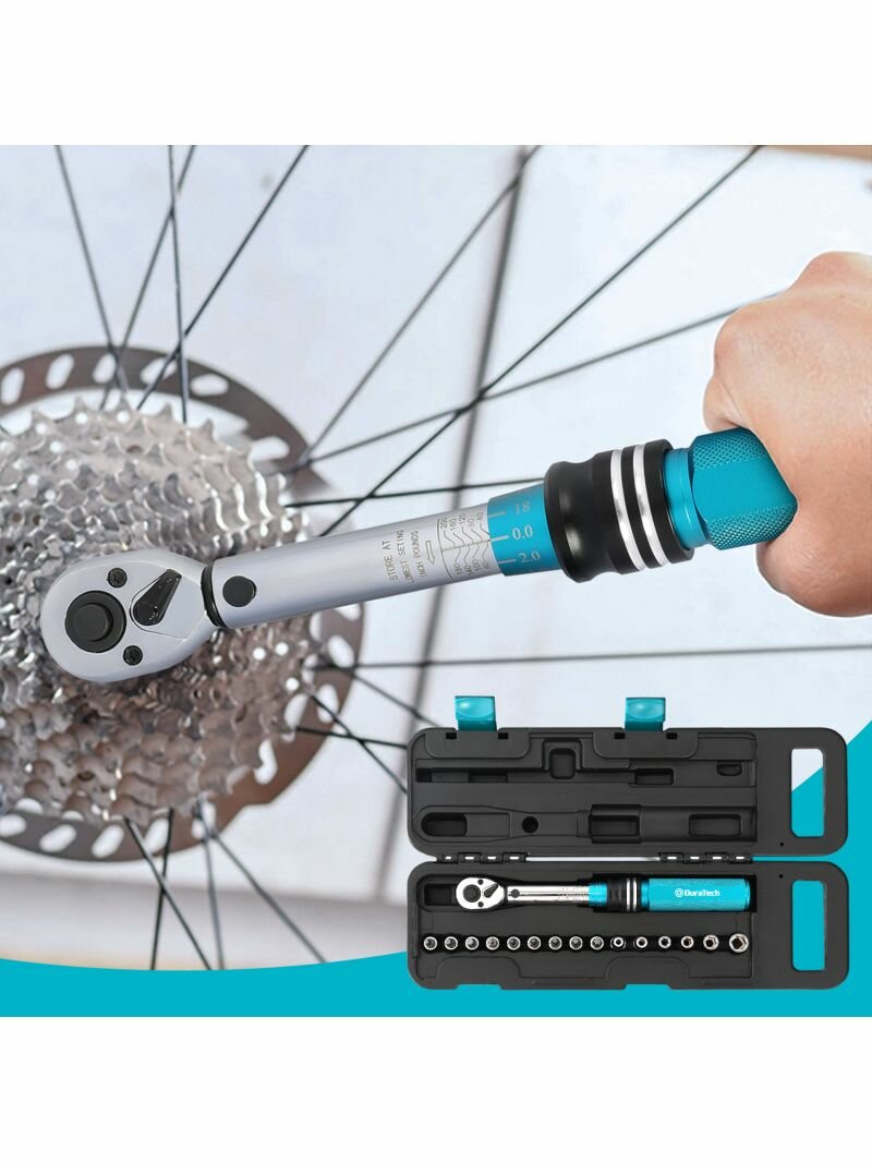 DURATECH 16PCS Набор динамометрических ключей 1/4"