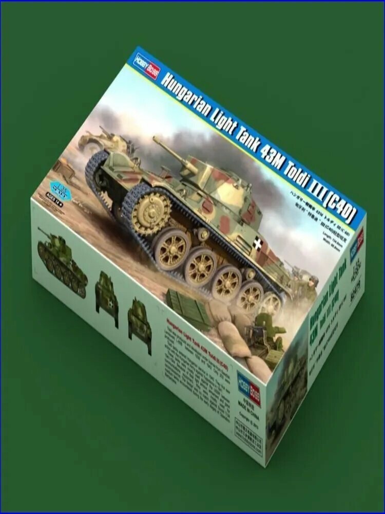Эксклюзивный масштабный комплект 1/35 венгерского легкого танка 43M Toldi III C40 от HOBBYBOSS, модель 82479