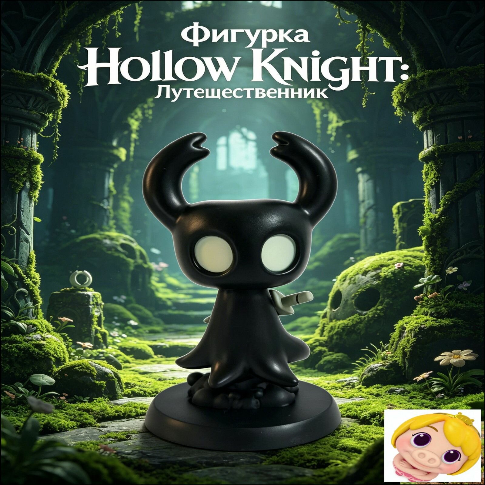 Фигурка Полый Рыцарь Тень Шейд / Hollow knight Shade (8см)