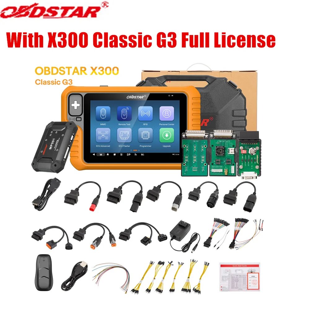 Программатор ключей OBDSTAR X300 Classic G3 A1+A2 со встроенным CAN FD DoIP, полная EU Version