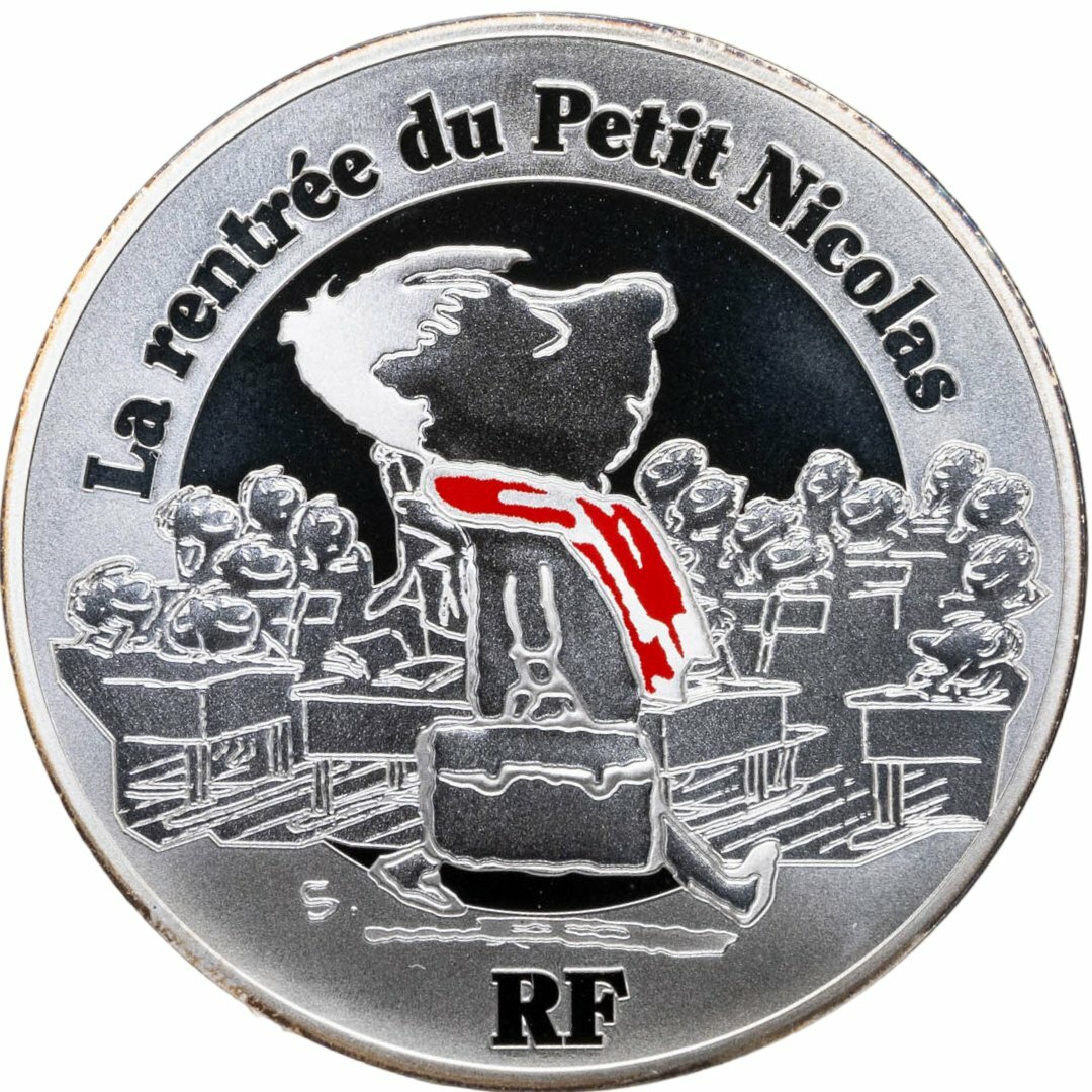 Франция 10 euro евро 2014 "Каникулы Николя", Серебро 900, в сохранности Proof