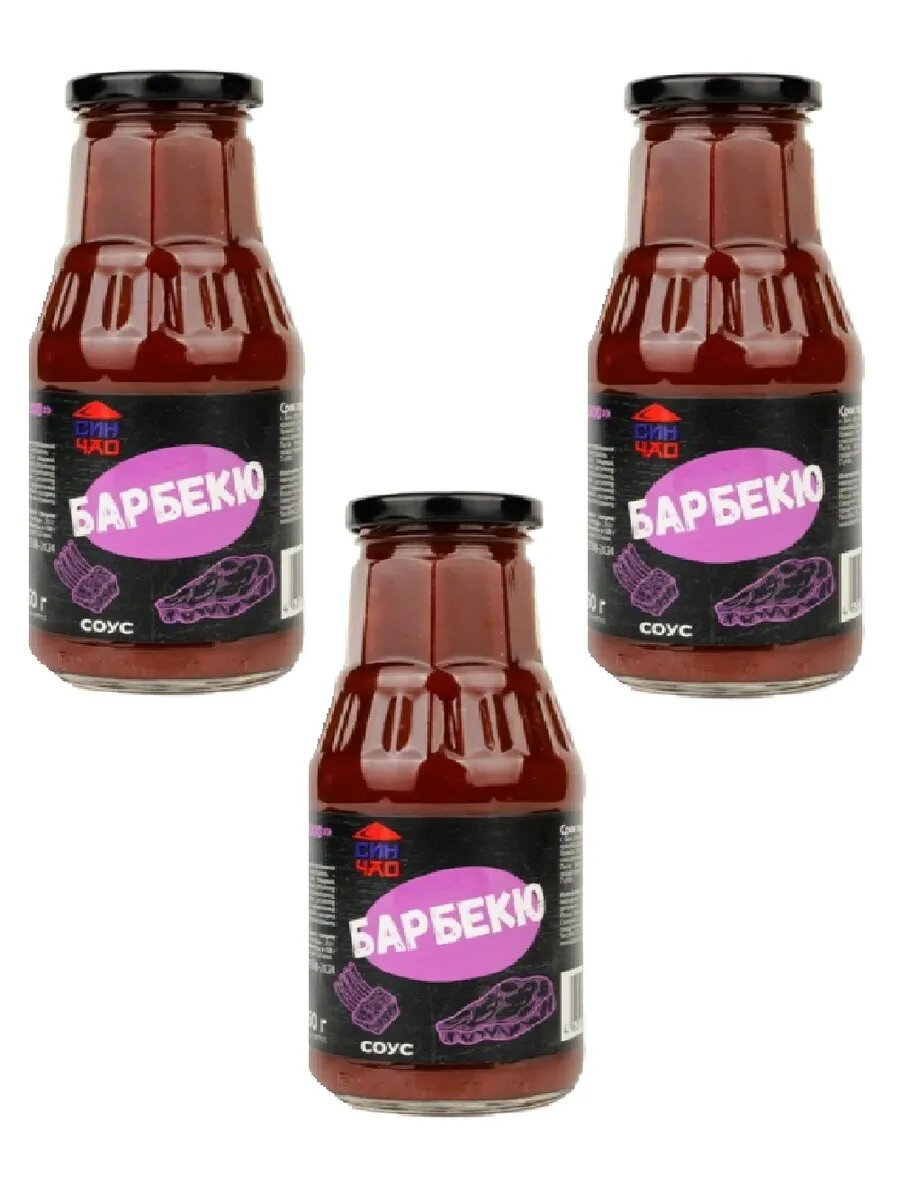 Краснодарочка Соус Син Чао Барбекю, 350 г, 3 шт