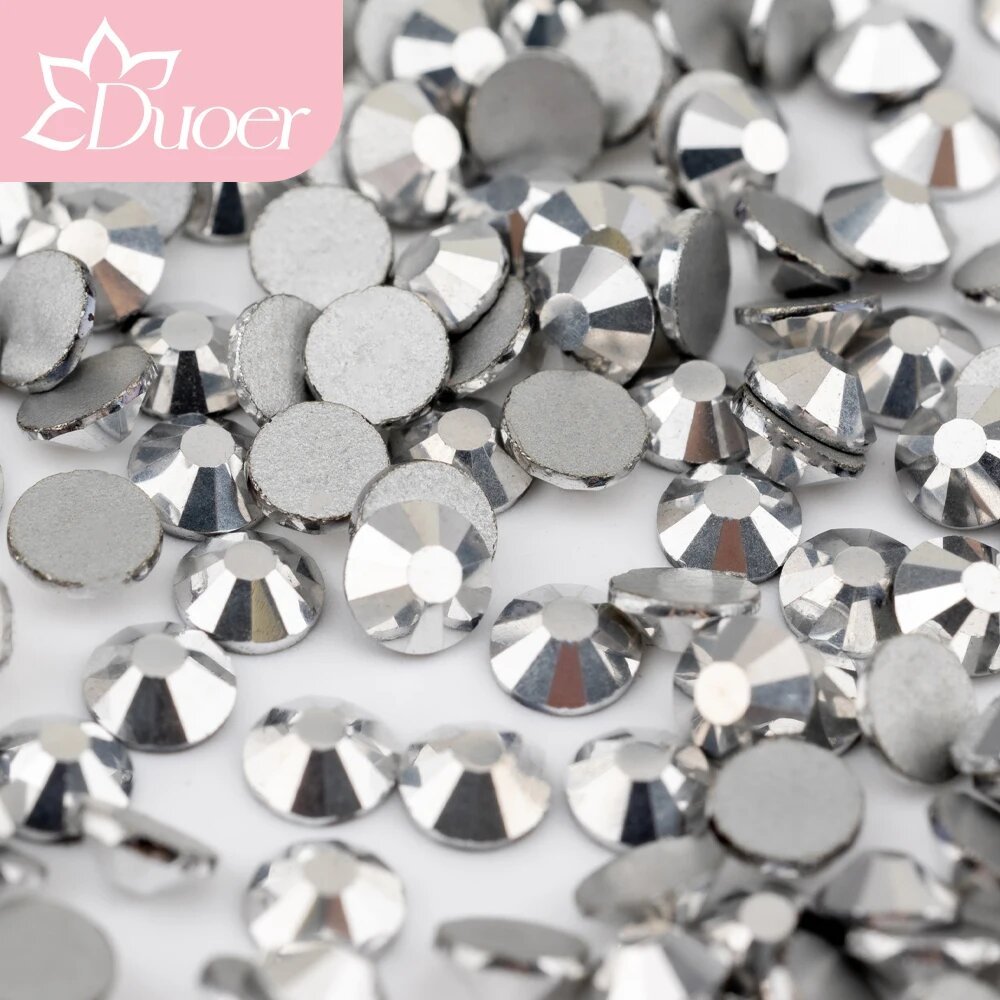DUOER стеклянные стразы SS4-SS30 Серый, SS6-1440Pcs, Labrador