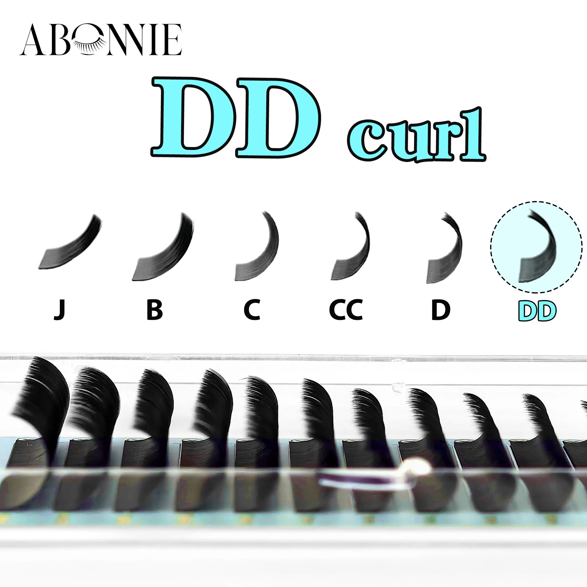 Ресницы классические Abonnie LB Curl, dd, 0.05 мм