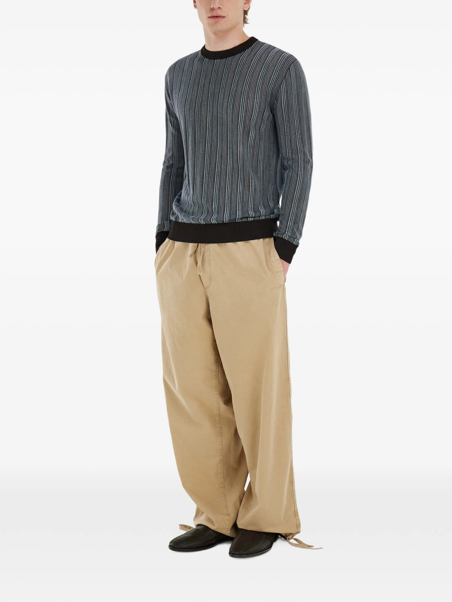 Свитер Salvatore Ferragamo Crew-neck sweater, размер 44, , brown — фото 1