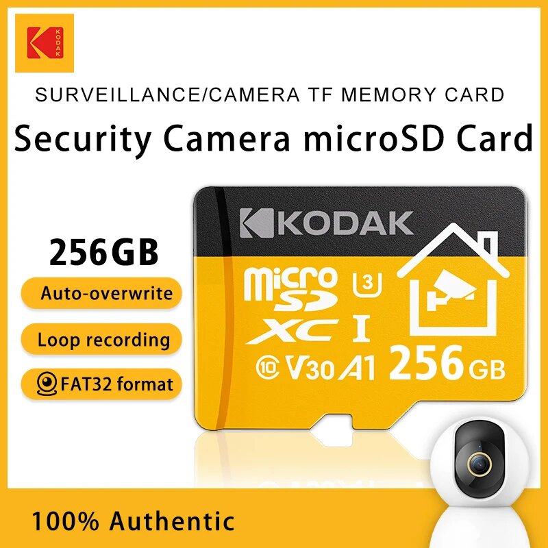 Kodak 2026 карта памяти Micro SD 32/64/128/256 ГБ 256GB