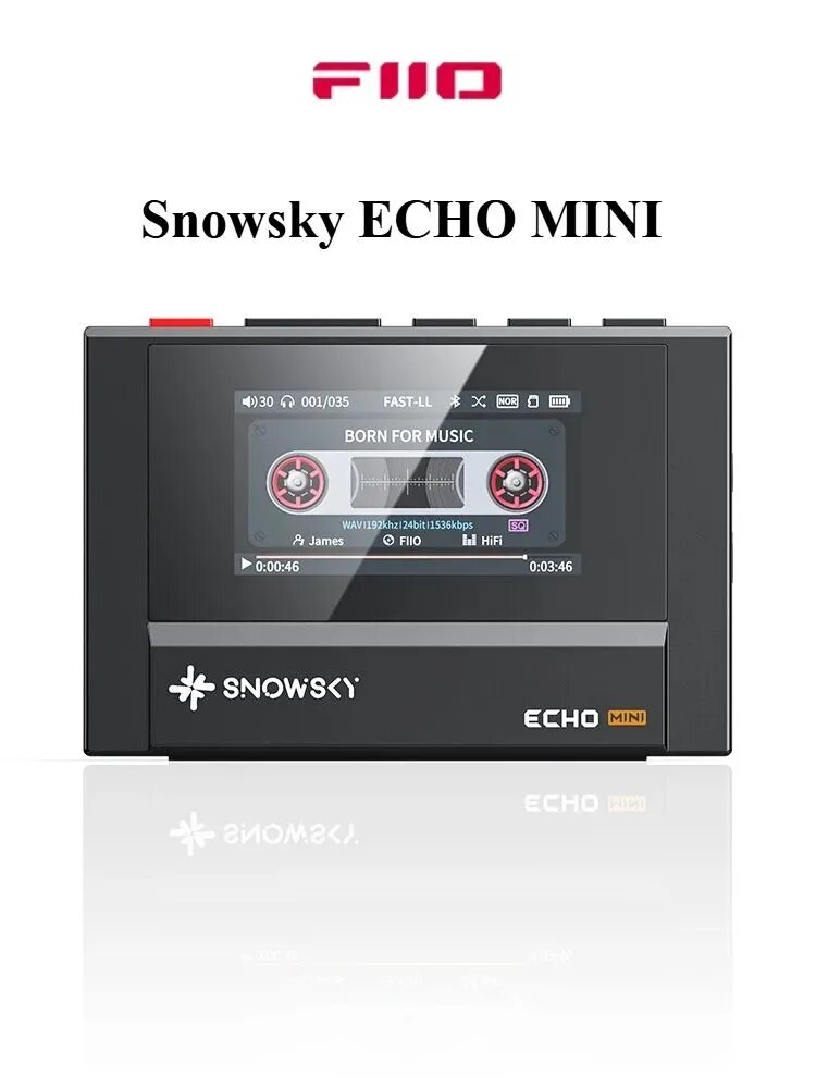 FiiO Snowsky ECHO MINI 8GB Портативный Музыкальный Плеер Без Потерь Bluetooth UI С Длительным Сроком Службы Custom Mini MP3