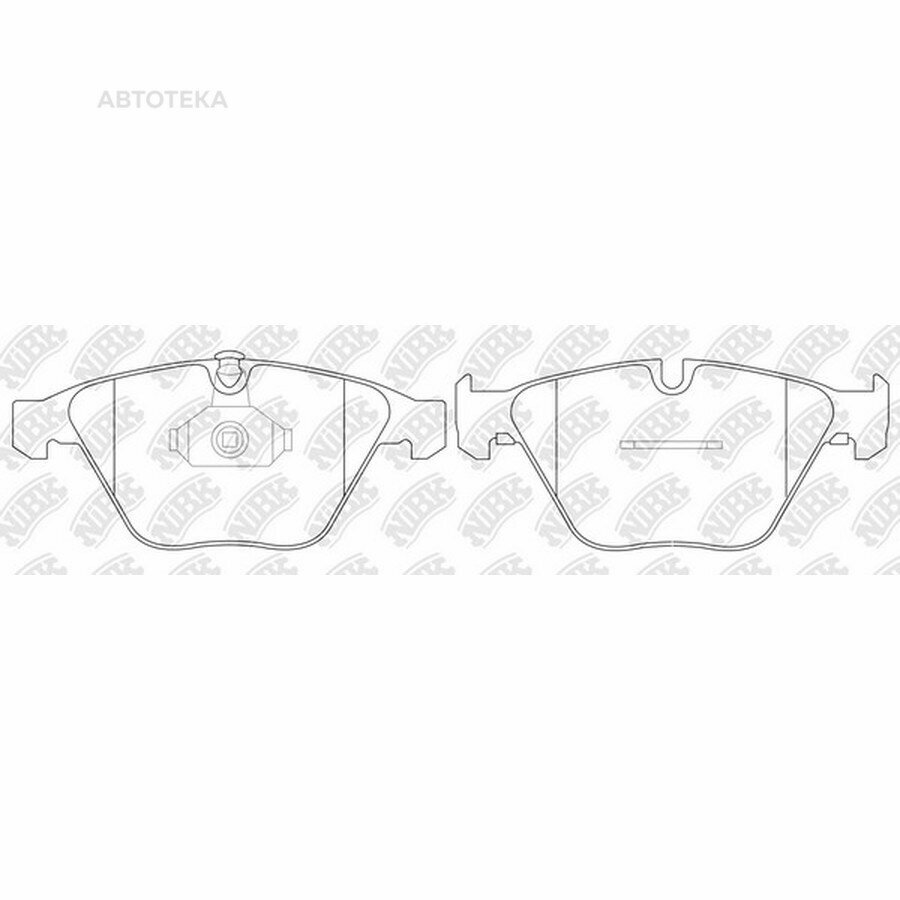 Колодки тормозные дисковые NIBK PN0222