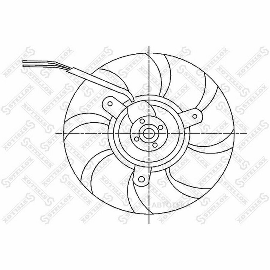 Вентилятор радиатора audi 80/100/a6 1.6-2.8 90> STELLOX 2999243SX