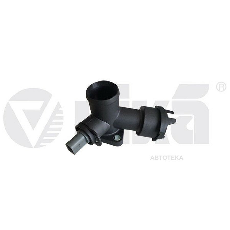 Фланец системы охлаждения VIKA 11211856101 SKODA Superb II, VW Atlas/Passat B7/Touareg 3.6FSI 08-> (с датчиком)