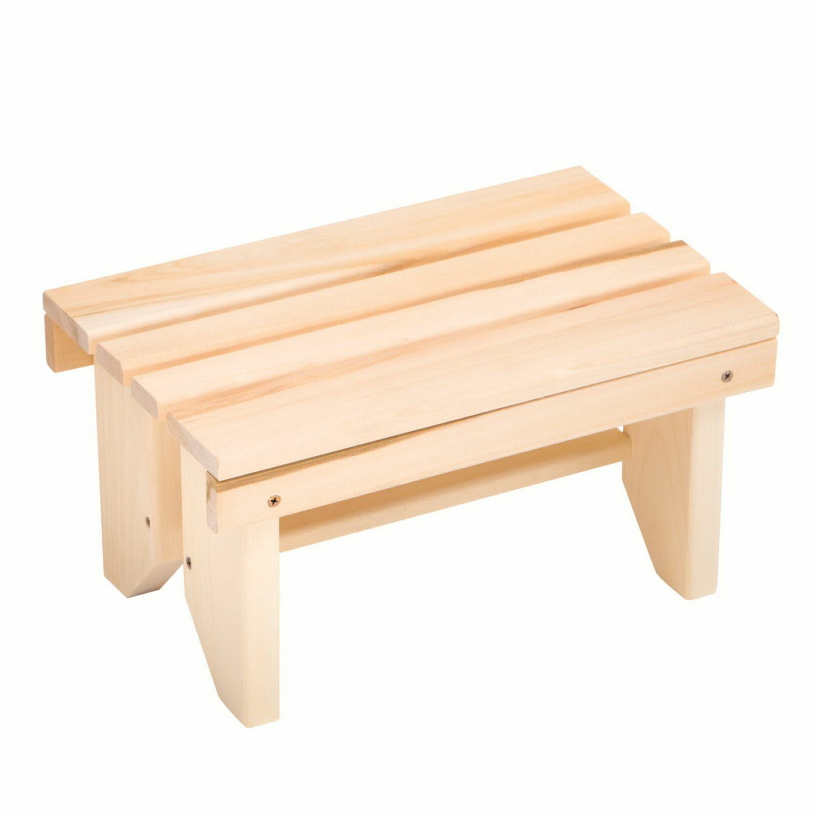 Лавка для бани и дачи, 40x25x21 см, деревянная, липа, вид: лавка