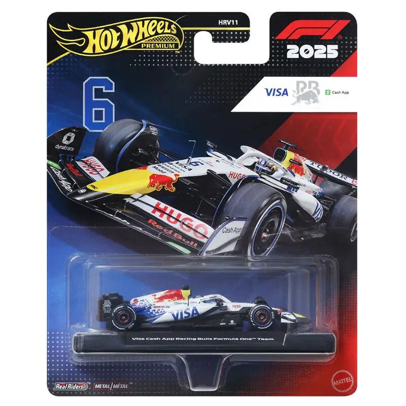 Hot Wheels Premium Formula 1 2026 HRV11-L 1:64 Темно-синий, HRV11-L 6