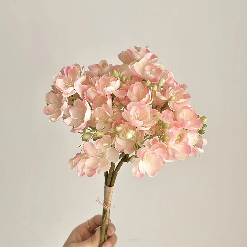 Искусственный букет жасмина из полиэстера Pink 4PCS