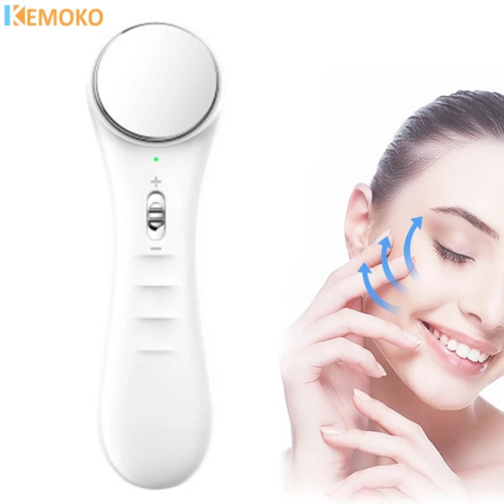 Ультразвуковой массажер для лица KEMOKO, белый