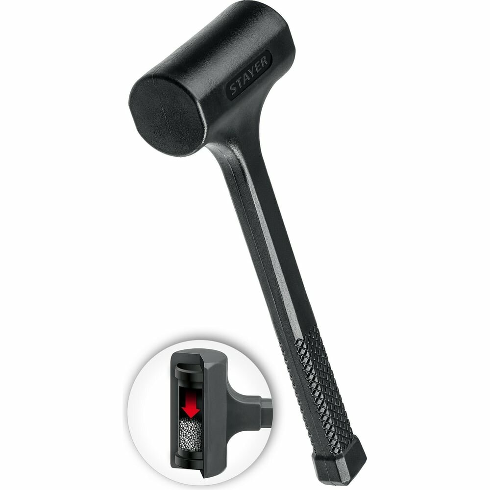 Цельнолитой безынерционный молоток STAYER 1350 г, 60 мм 2042-1350