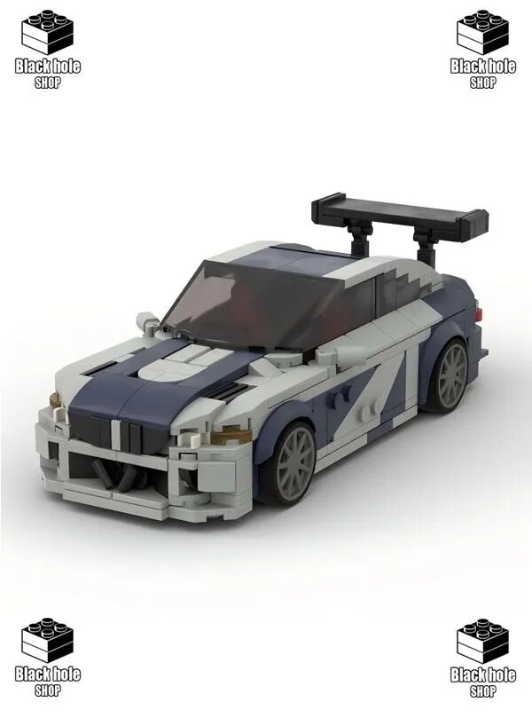 Строительный блок автомобиля BMW M3 E46 GTR Moc собранная игрушка из мелких частиц