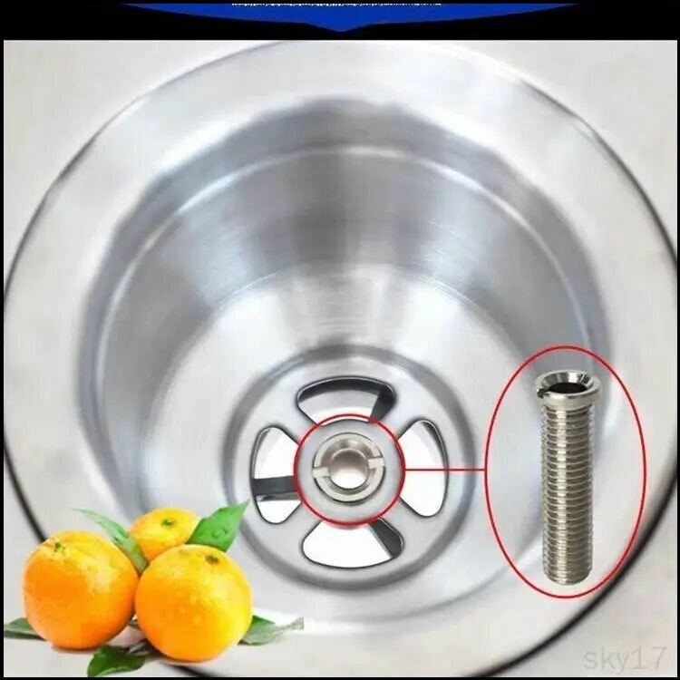 Евроболт (втулка винт) для кухонного сифона и для выпуска на раковину из нержавеющей стали 45мм (Серебристый)