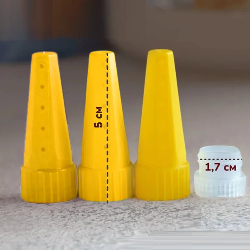 Насадки для соусов BIGHSM 3 шт. Желтый, Yellow 3PCS