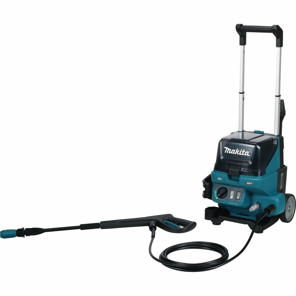 Мойка высокого давления аккумуляторная Makita XGT BL 40 V MAX, 1.2 кВт, 115 бар, 420 л/ч, шланг 5 м, 2 HW001GZ — фото 1