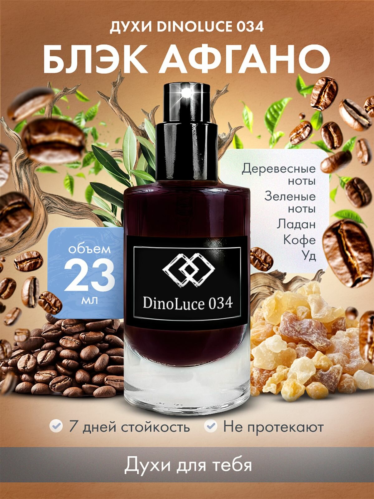 Духи DinoLuce 034 Блэк Афгано 23 мл