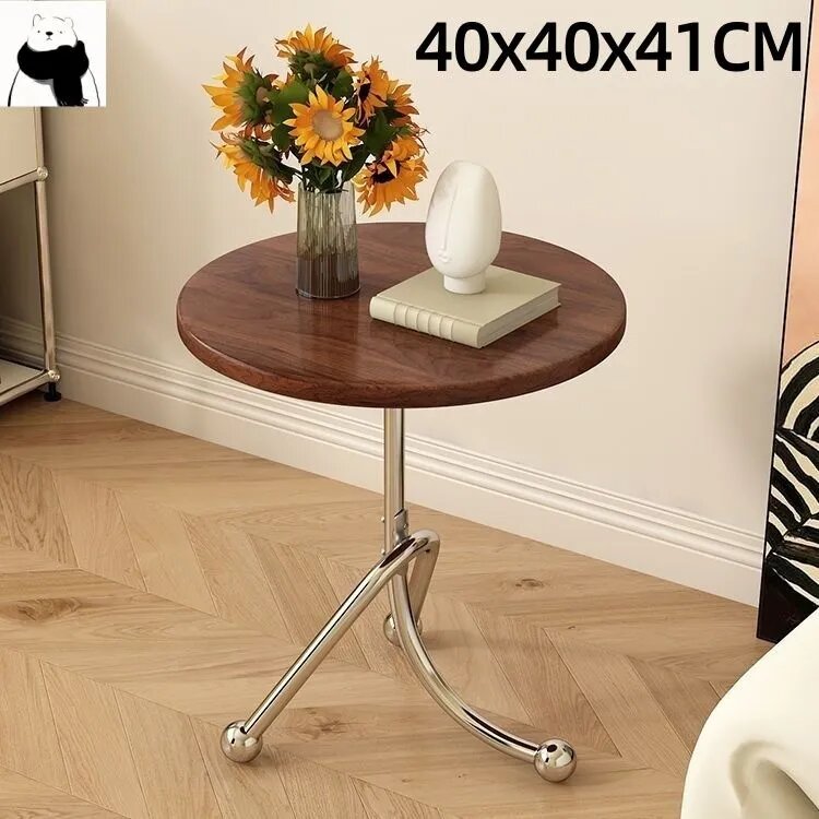 Журнальный стол VIGOLA HOME 40х40х41 см, коричневый, металлическое исполнение, ДПК