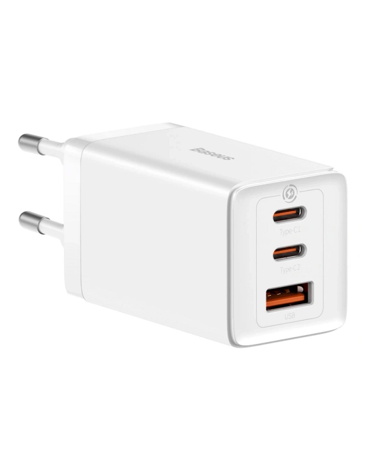Зарядное устройство сетевое Baseus CCGP120202 GaN5 Pro Fast Charger 2 usb-c 1 usb 65W, кабель Type-С Type-С 100W 1 метр