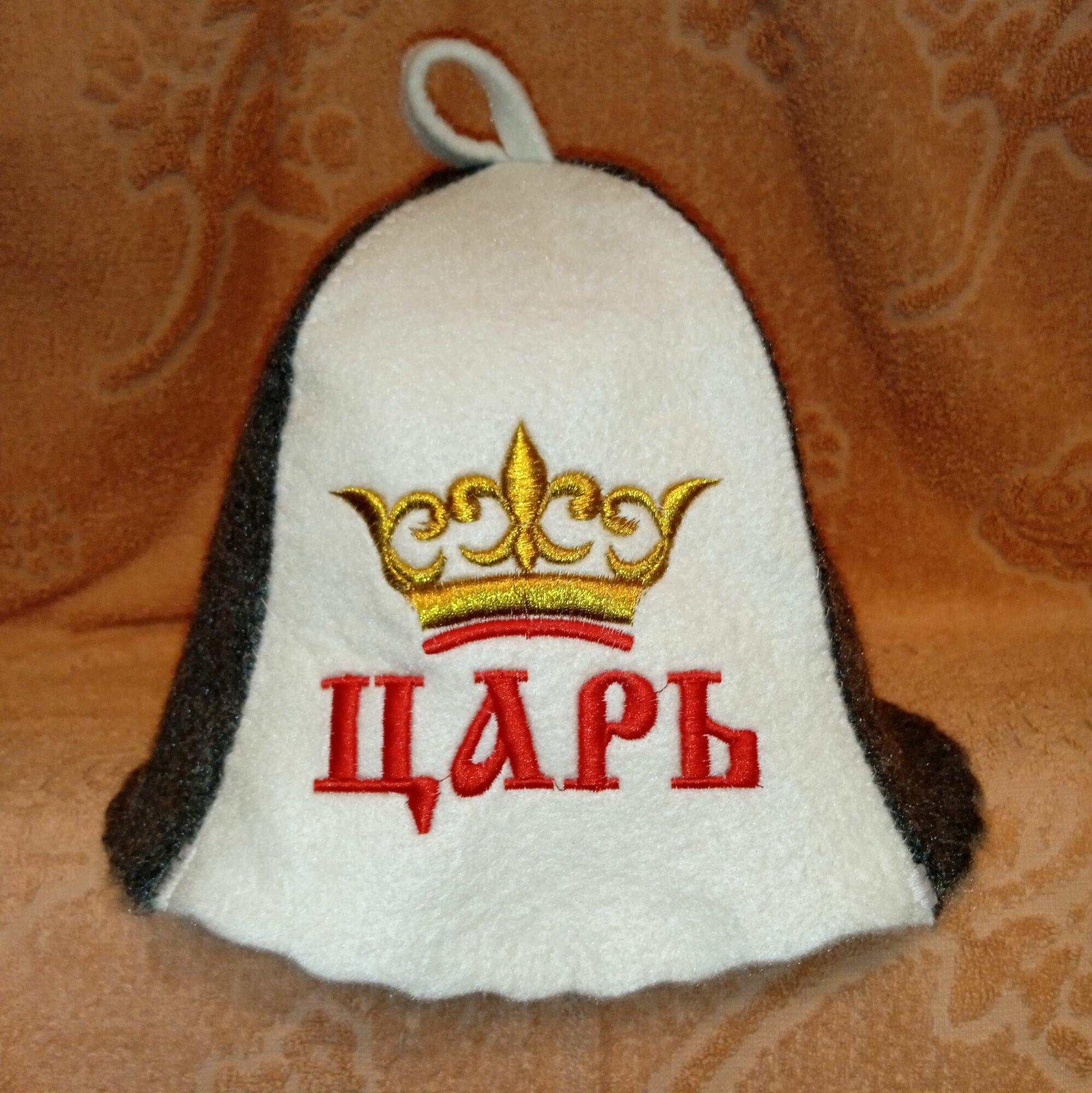 Шапка для Бани и Сауны с Вышивкой! Банная шапка для парной. Шапочка Именная