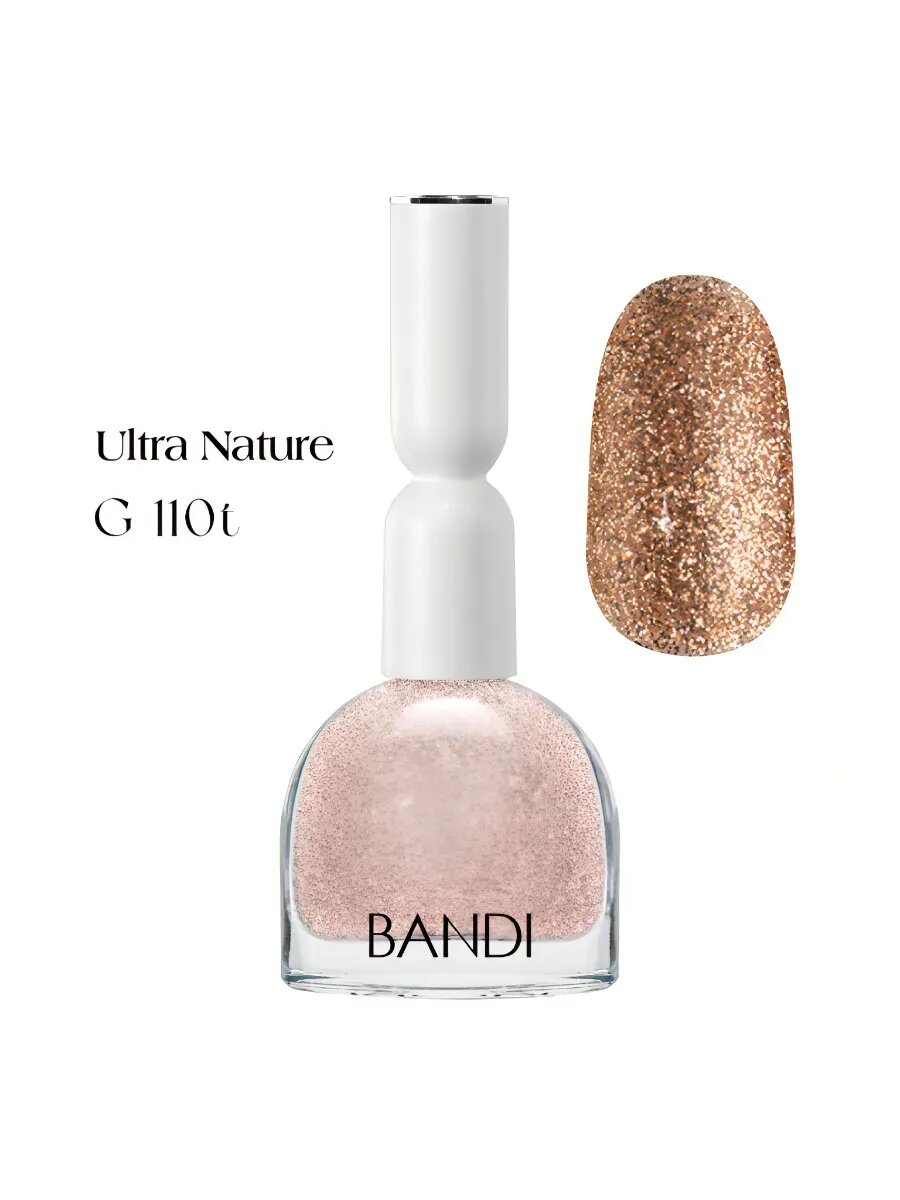 Лак для ногтей BANDI Ultra Nature, Crystal Rose, G110t, 10 мл