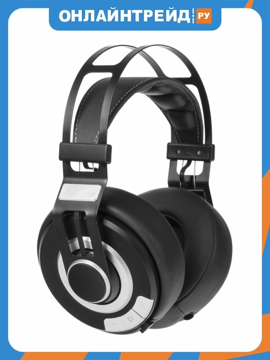 Беспроводные наушники Rombica mysound BH-10 1C, Bluetooth, Hi-Fi, черный