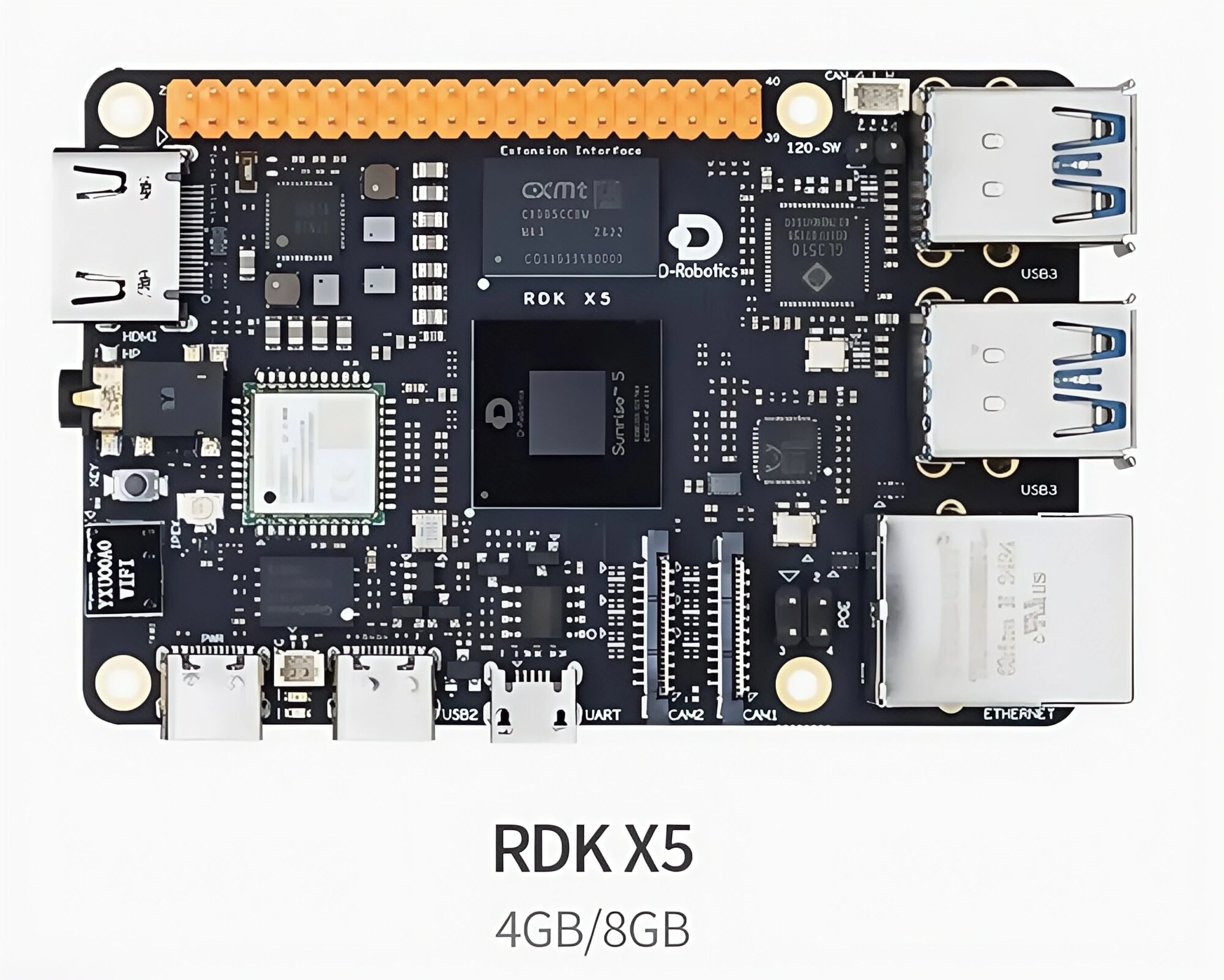 RDK X5 для интеллектуальных вычислений 4GB/8GB RDK X5 8GB