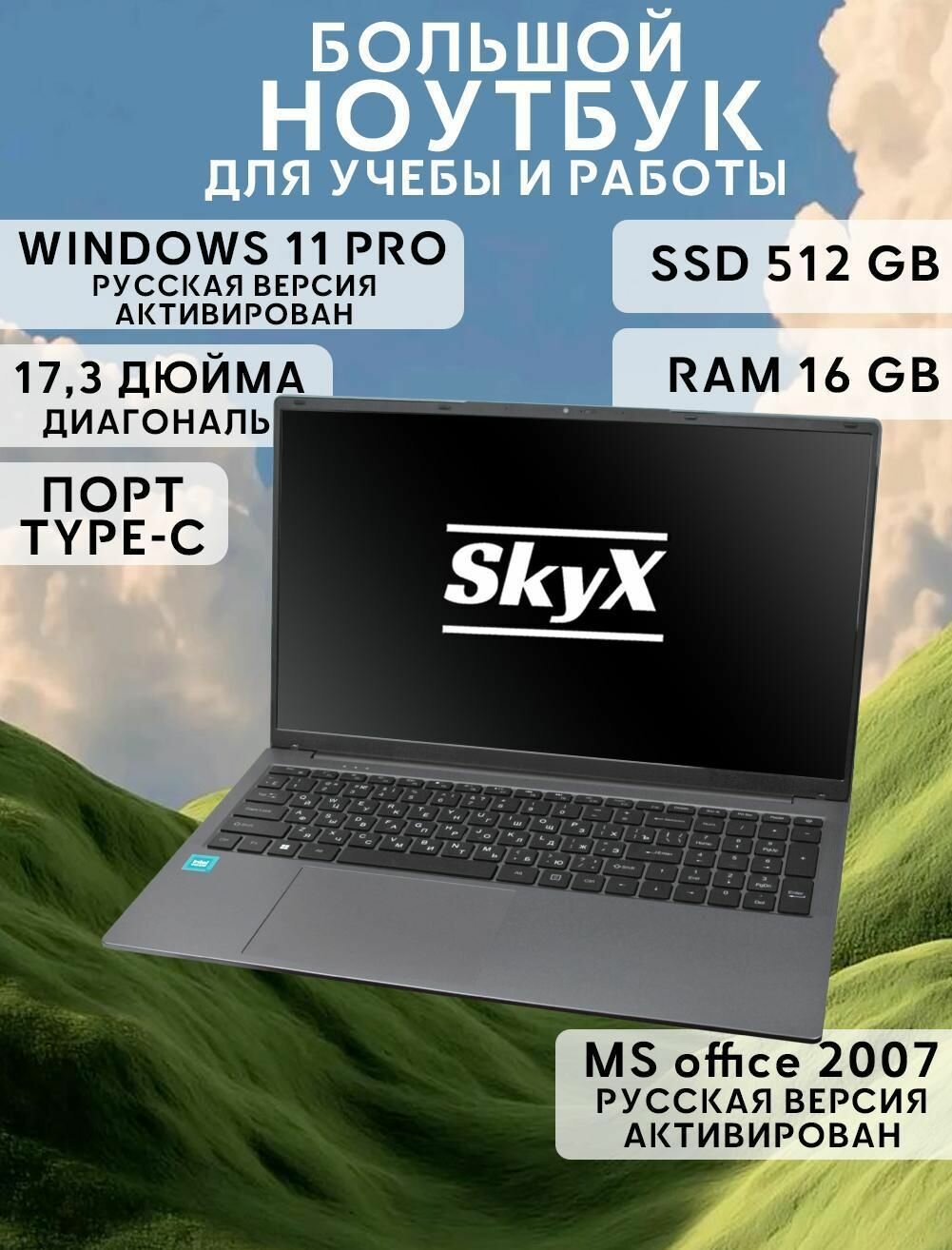 Ноутбук SkyX PS173