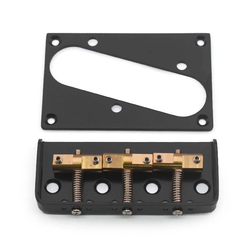 Кольцо для пикапа GETMUSIC 2507/2452 77x50 мм черный/золотой/хром Черный, Black bridge frame