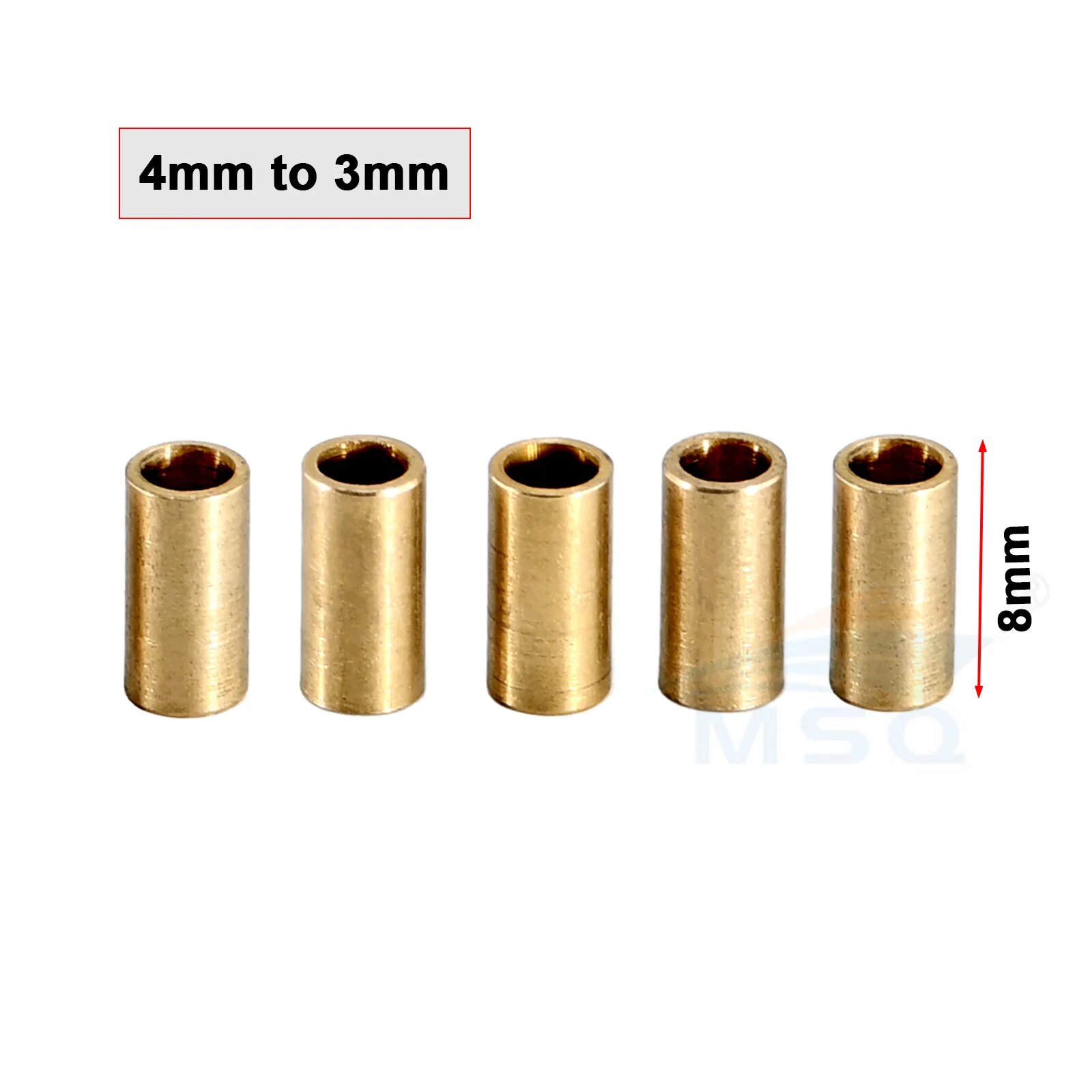 Медная переходная втулка для лодки MSQ 5 шт. 5Pcs 4 to 3mm