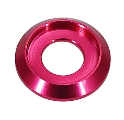 Цветные шайбы из алюминия M2 M2.5 M3 M4 M5 M6 M8 10pcs, Розовый, Pink, M6