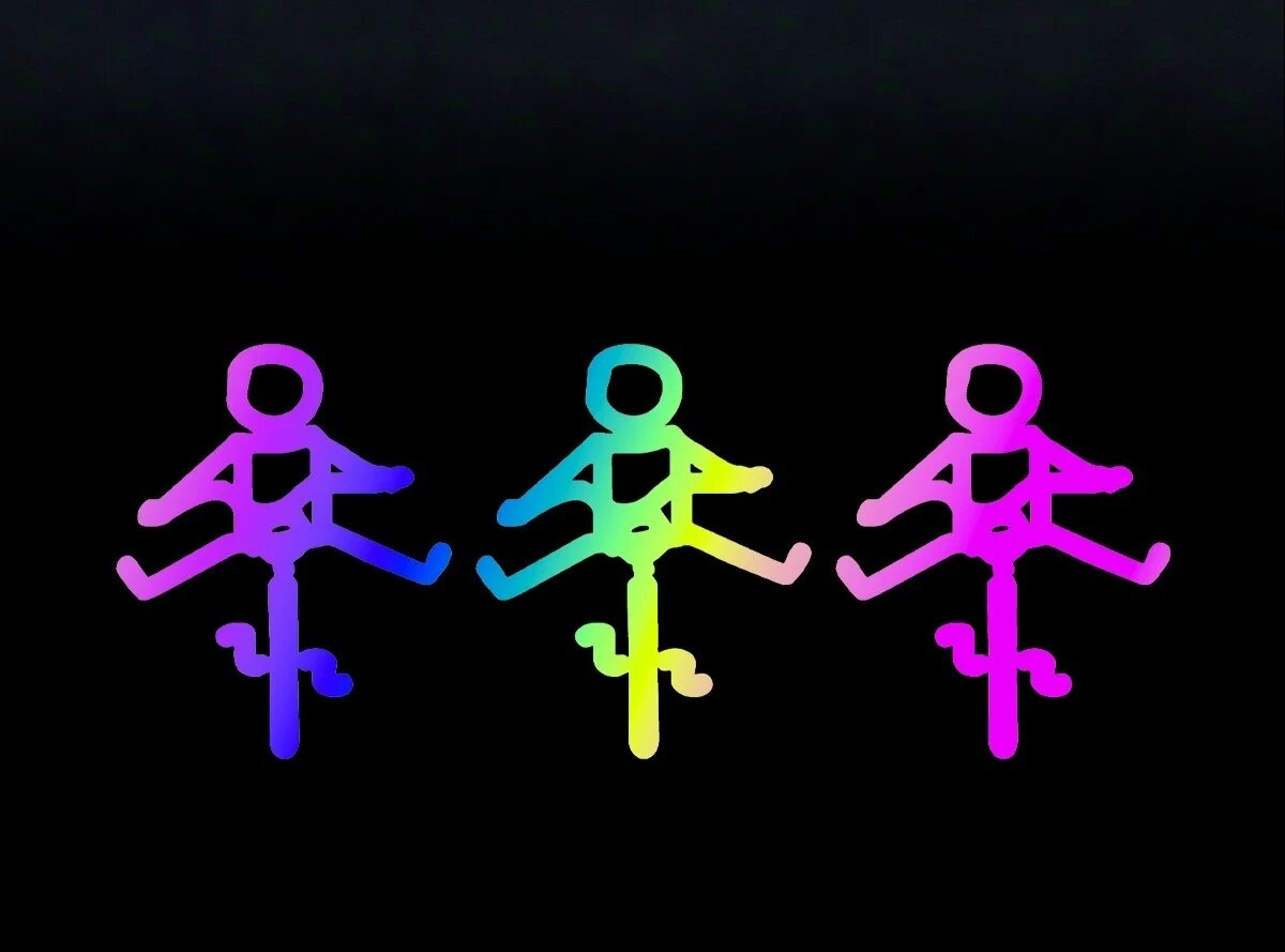 Набор из 3 наклеек для велосипеда MULTI
