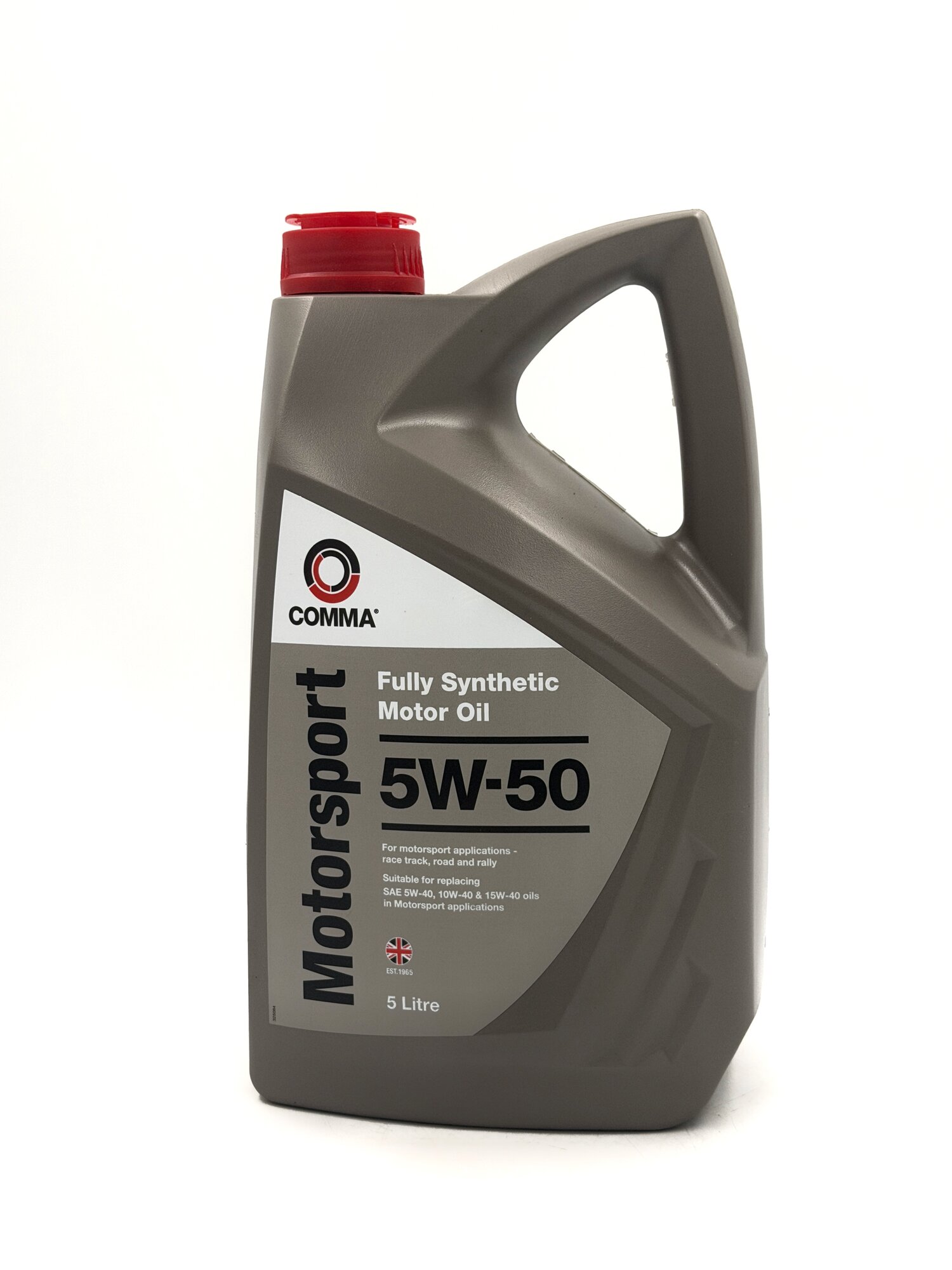 Масло моторное Comma Motorsport 5W-50, 5 литров, синтетическое