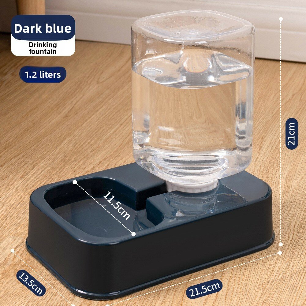Happy paws automatic cat water dispenser with large capacity for hydration dark blue